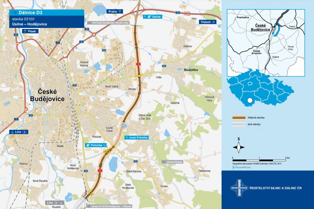 Dálnice D3 Úsilné - Hodějovice